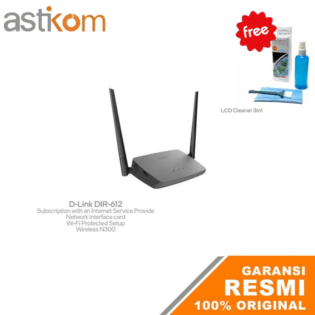 Jual D-Link DIR-612 N300 Wireless Router | Shopee Indonesia