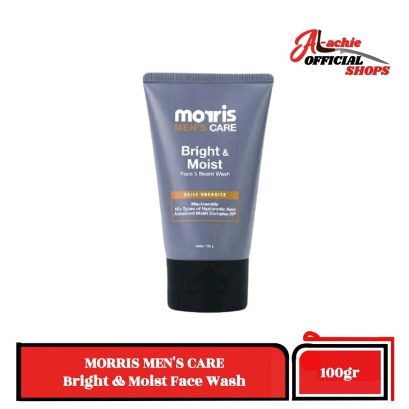 Jual Morris Men Bright And Moist Face And Beard Wash 100gr | Shopee ...