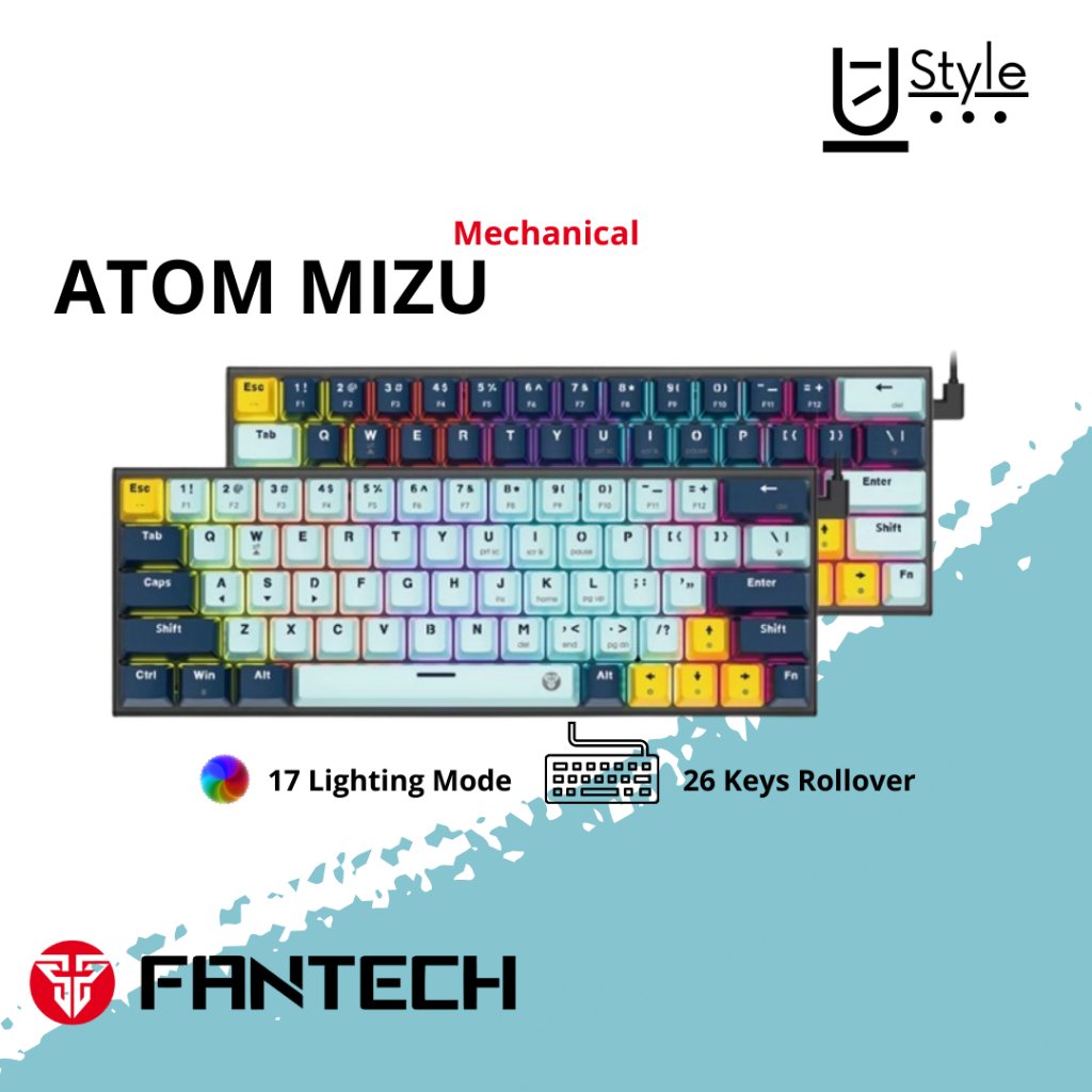 Jual FANTECH Keyboard Atomic Mizu Mechanical | Shopee Indonesia