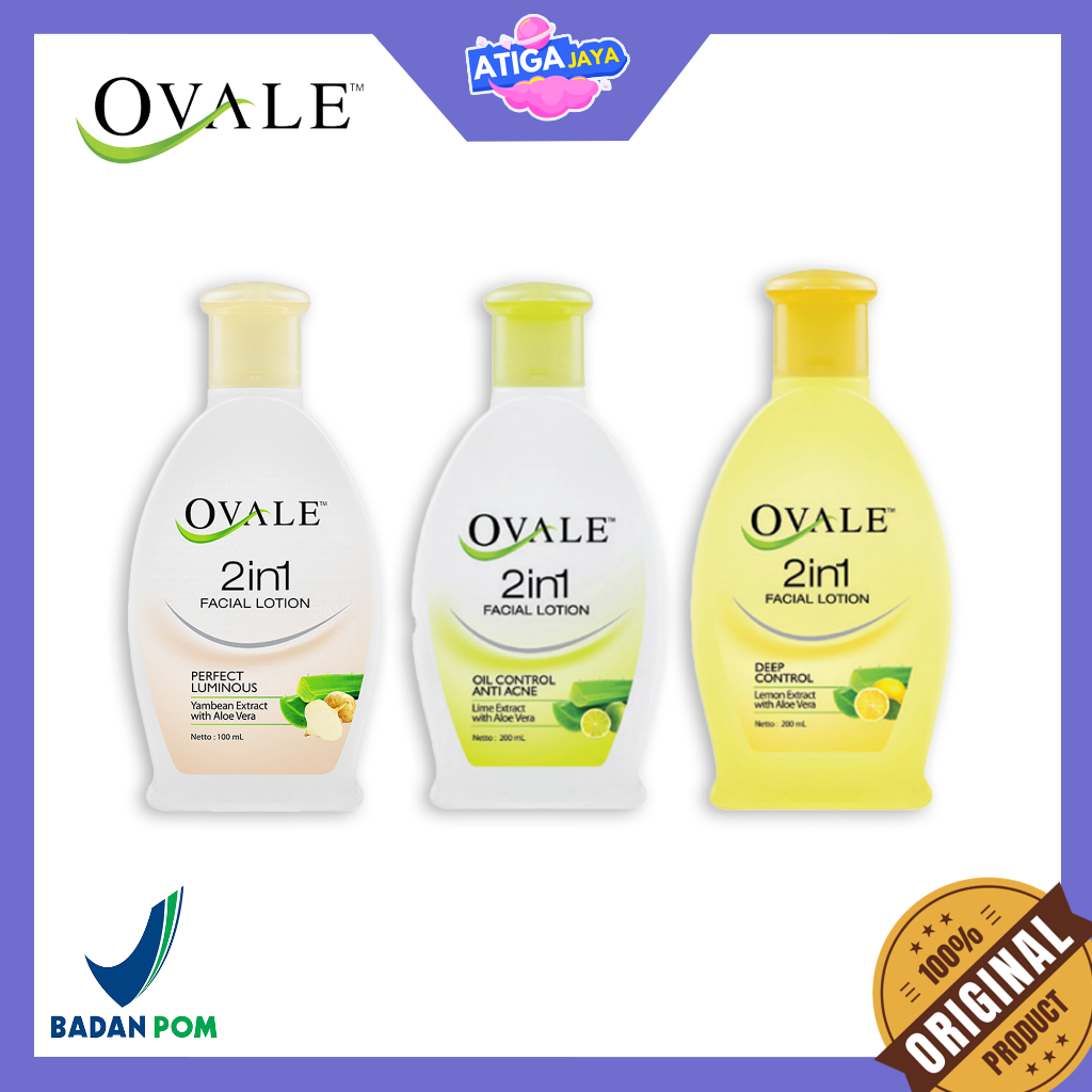 Jual Ovale Facial Lotion Cleanser 2in1 | 60 ML | 100 ML | 200 ML ...