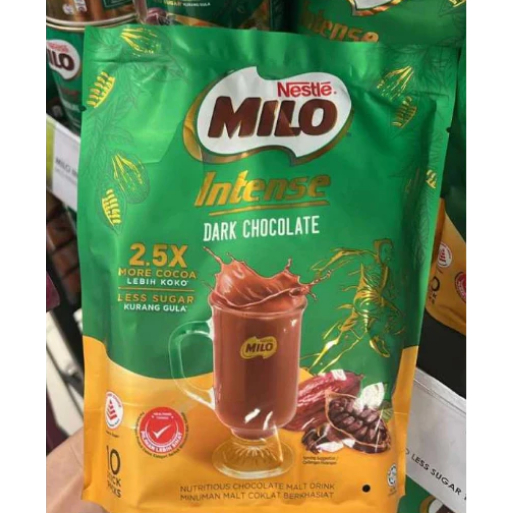 Jual Milo Intense Dark Chocolate Pack | Milo Dark Chocolate Tin 400gr ...