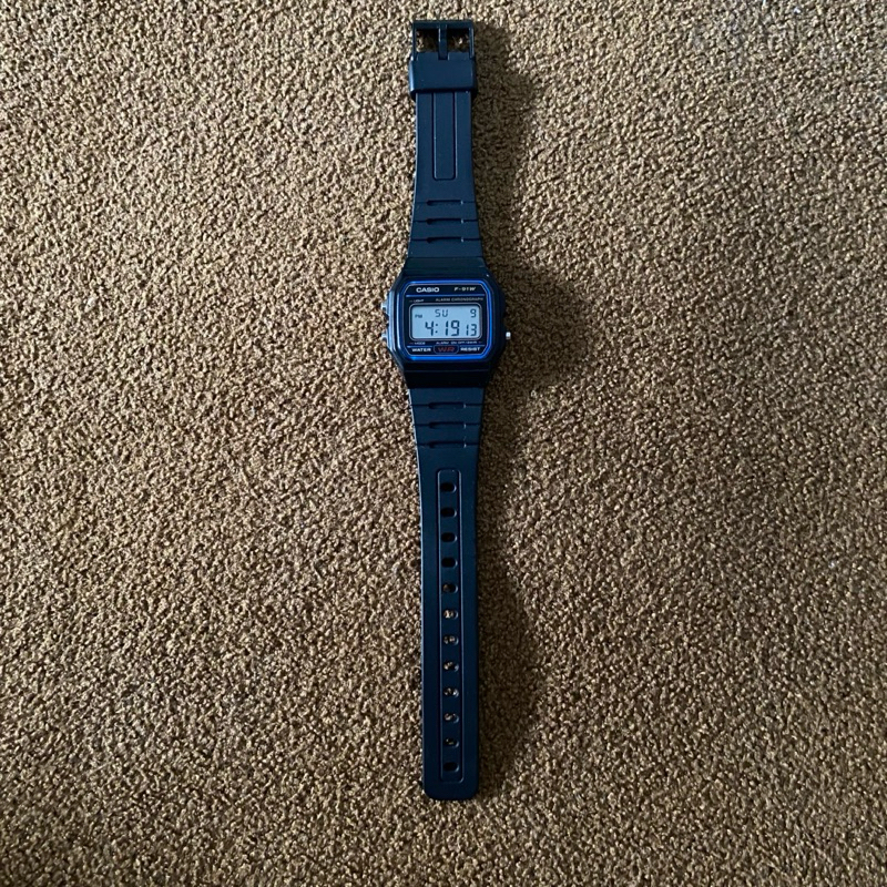 Jual CASIO F-91W-1D/ F-91W-1 Digital Black Resin Strap | Shopee Indonesia