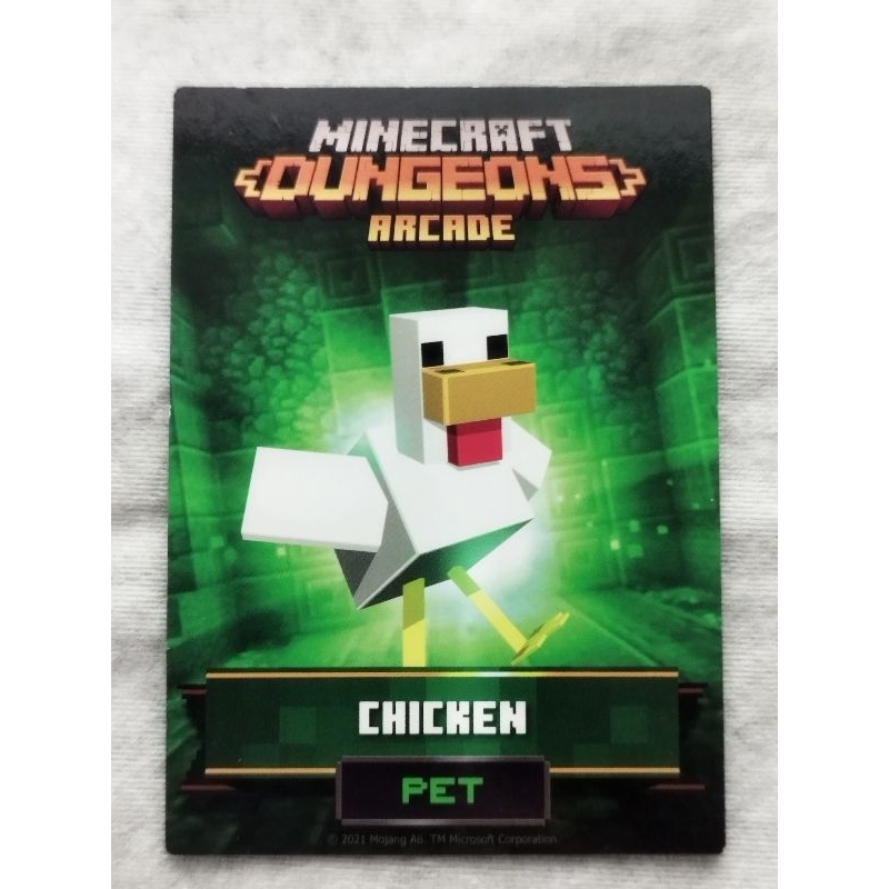 Jual Kartu/Card Minecraft Dungeons Arcade Chicken (Pet) #60/60 Common ...