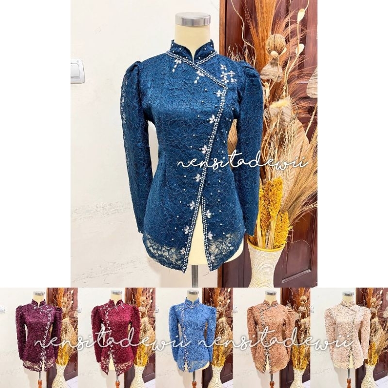 Jual [F6] Kebaya Janggan Furing Puffy, Liora - Kebaya Wisuda / Kebaya ...