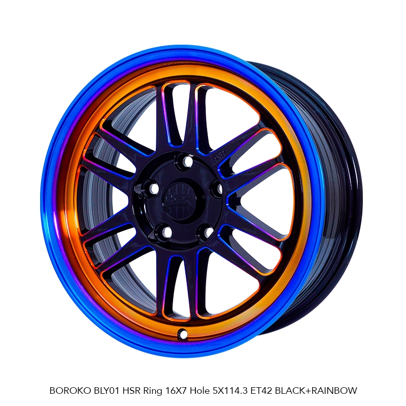 Jual Velg HSR BLY01 RAINBOW Ring 16 Pcd 5X114.3 Cocok Untuk Mobil Xl7 ...