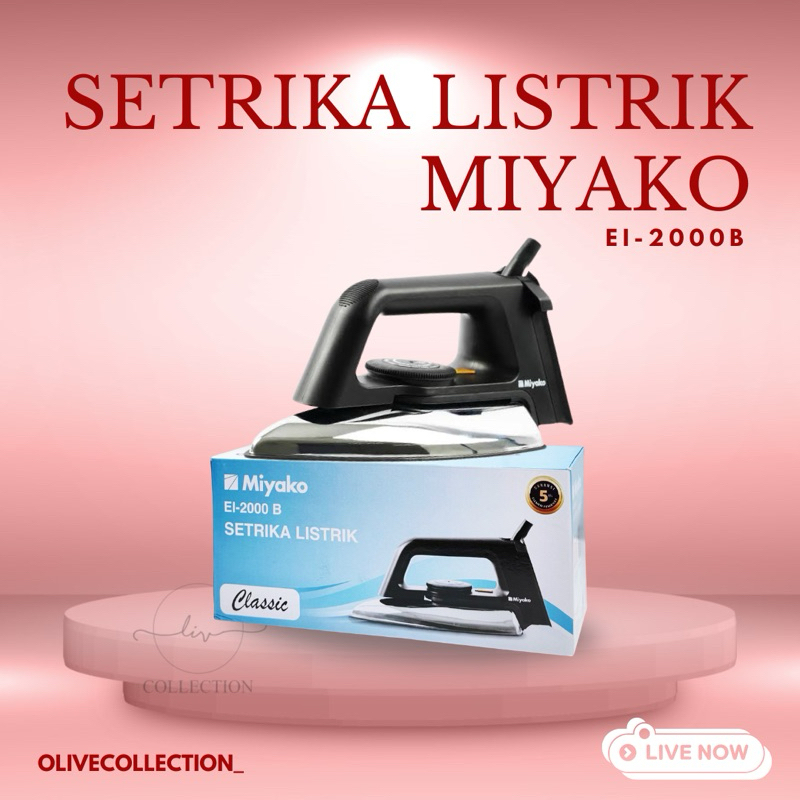 Jual MIYAKO SETRIKA LISTRIK EL 2000 B / EL-2000B / EI 2000 B / EI-2000 B / EI-2000B SETRIKA ...