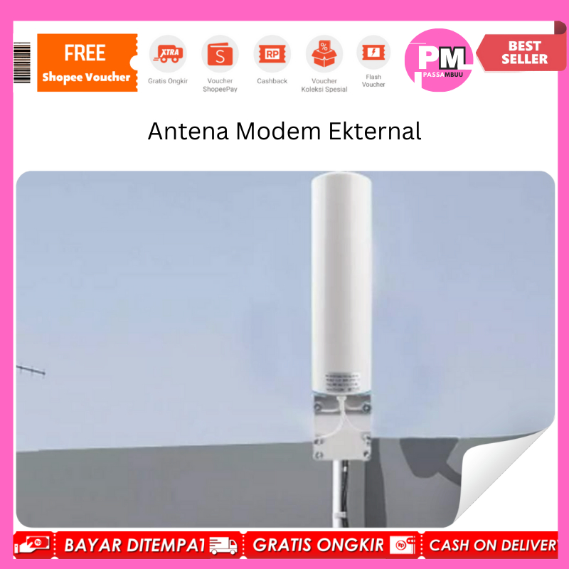 Jual JX Antena Eksternal Modem Router WiFi 3G 4G LTE 12dBi Konektor SMA ...