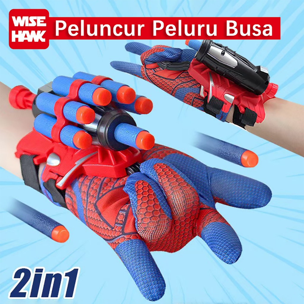 Jual Mainan Menembak Keren Peluncur Peluru Lembut Laba-laba untuk Anak ...