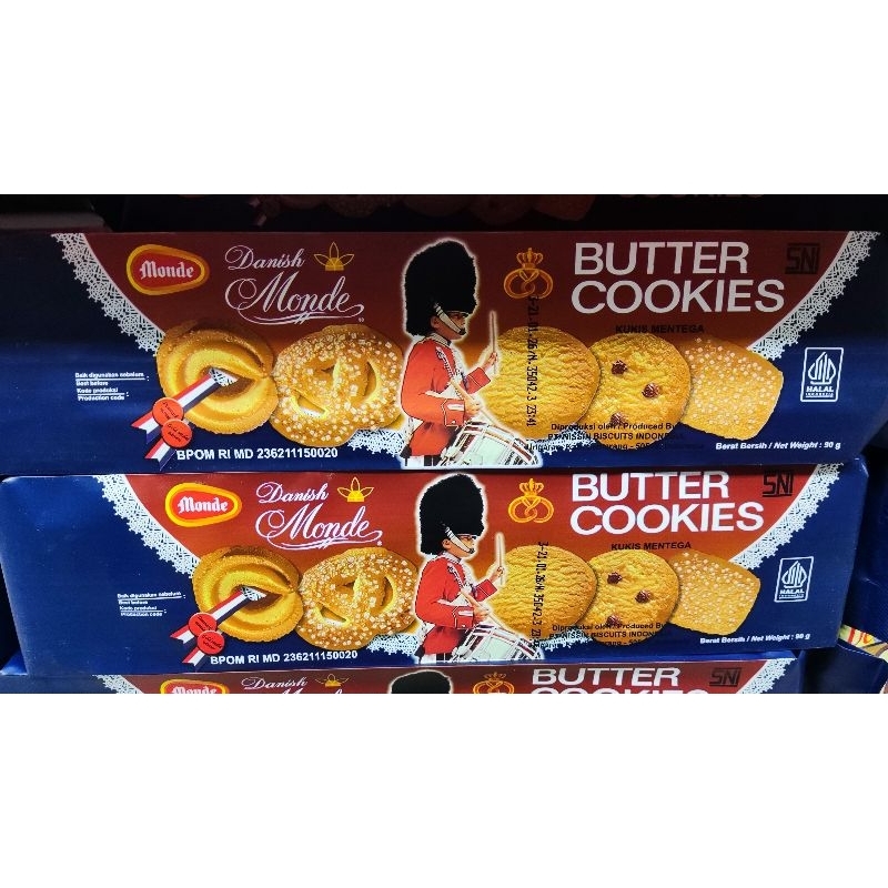 Jual Monde butter cookies 90 gr | Shopee Indonesia
