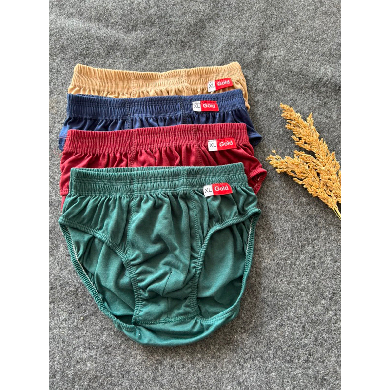 Jual 3 PCS, 6 PCS, DAN 12 PCS CELANA DALAM PRIA DEWASA GOLD | Shopee Indonesia