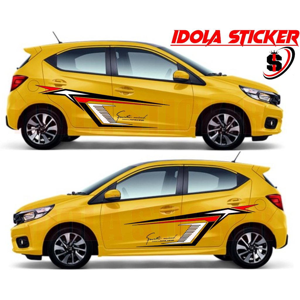 Jual STIKER MOBIL STIKER LIST BODY SAMPING HONDA BRIO TERBARU | Shopee ...