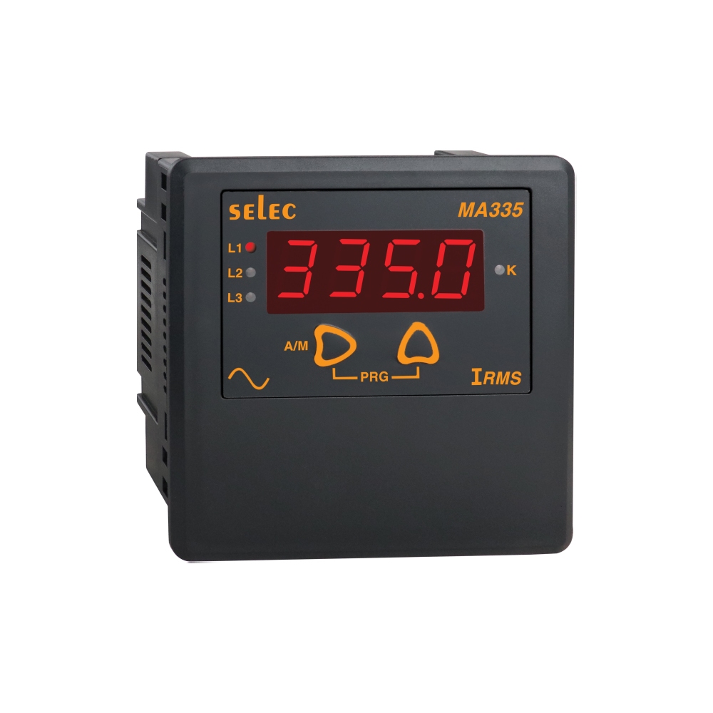 Jual Selec Digital AC Meter LED Ampere Meter, 3Phase 4 Wire 96X96 MA335 ...