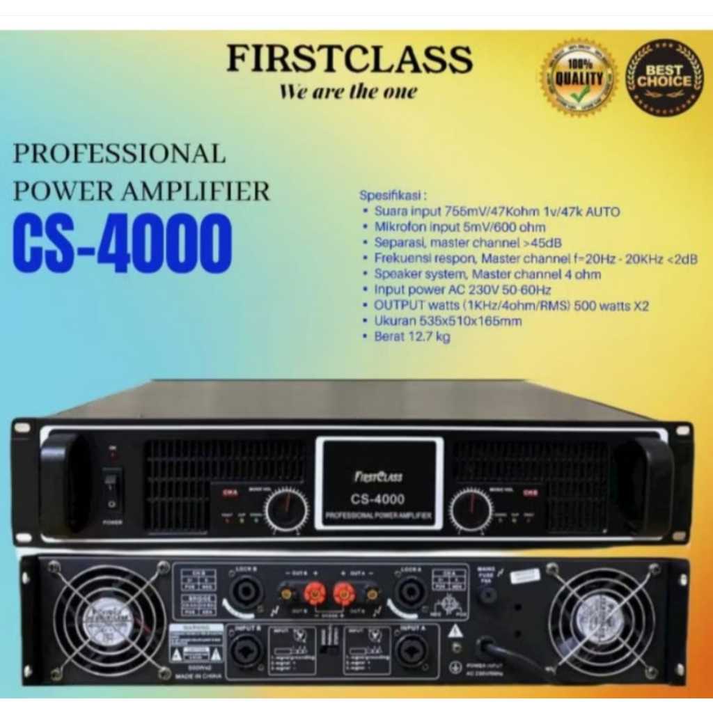 Jual Power Amplifier FIRST CLASS FC-CS4000 Original | Shopee Indonesia