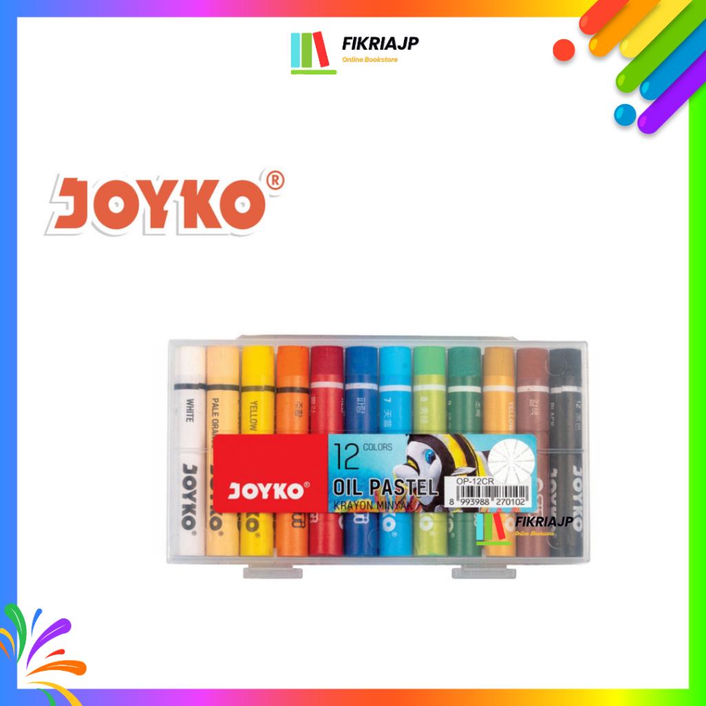 Jual Crayon Oil Pastel 12 Warna - JOYKO MINI | Shopee Indonesia