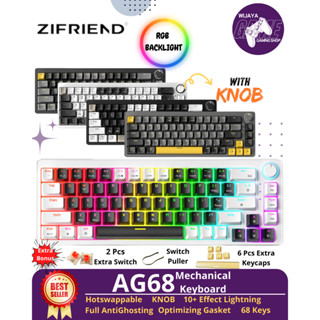 Jual ZIFRIEND AG68 Mechanical Gaming Keyboard KNOB Gasket Structure ...