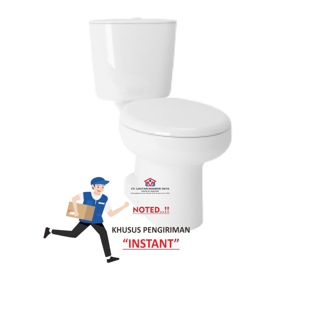 Jual KURIR INSTANT Kloset Duduk TOTO CW415J/SW415JP Single Flush ...