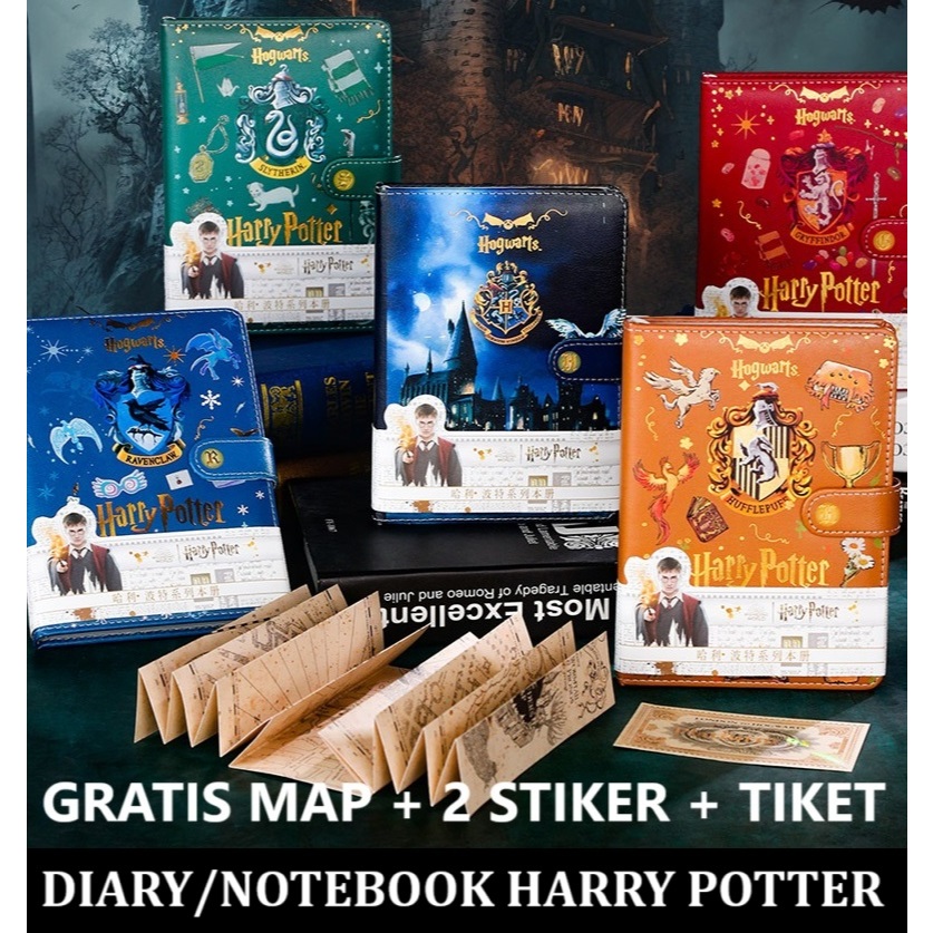 Jual Buku Diari Diary Book Harry Potter Original Import FREE Peta map ...