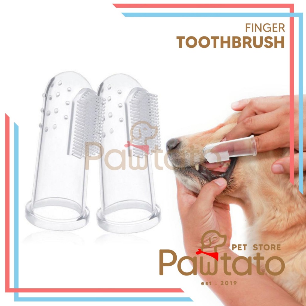 Jual Sikat Gigi Anjing Jari Finger Puppy Dog Toothbrush Clean Teeth ...