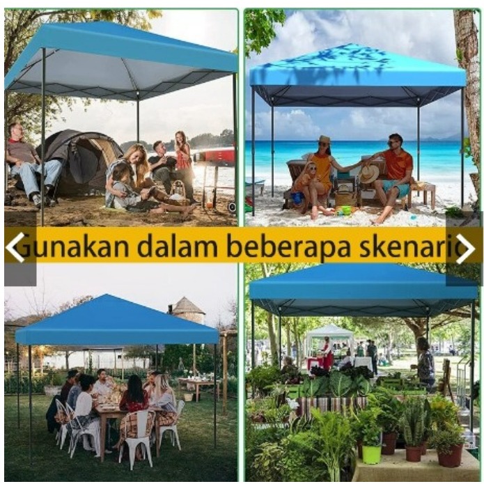 Jual Tenda Lipat 3x3 M Besi 0.6 - Jenis Kain D600 | Shopee Indonesia