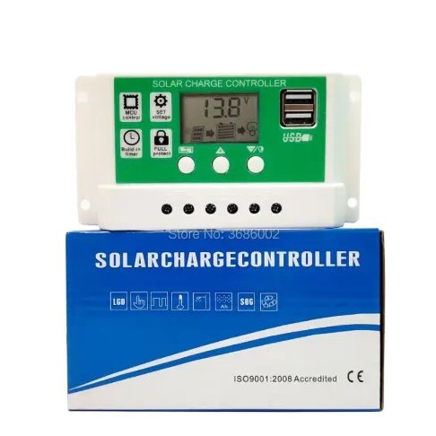 Jual SCC PWM Untuk Baterai Lithium 30A Solar Charge Controller USB ...