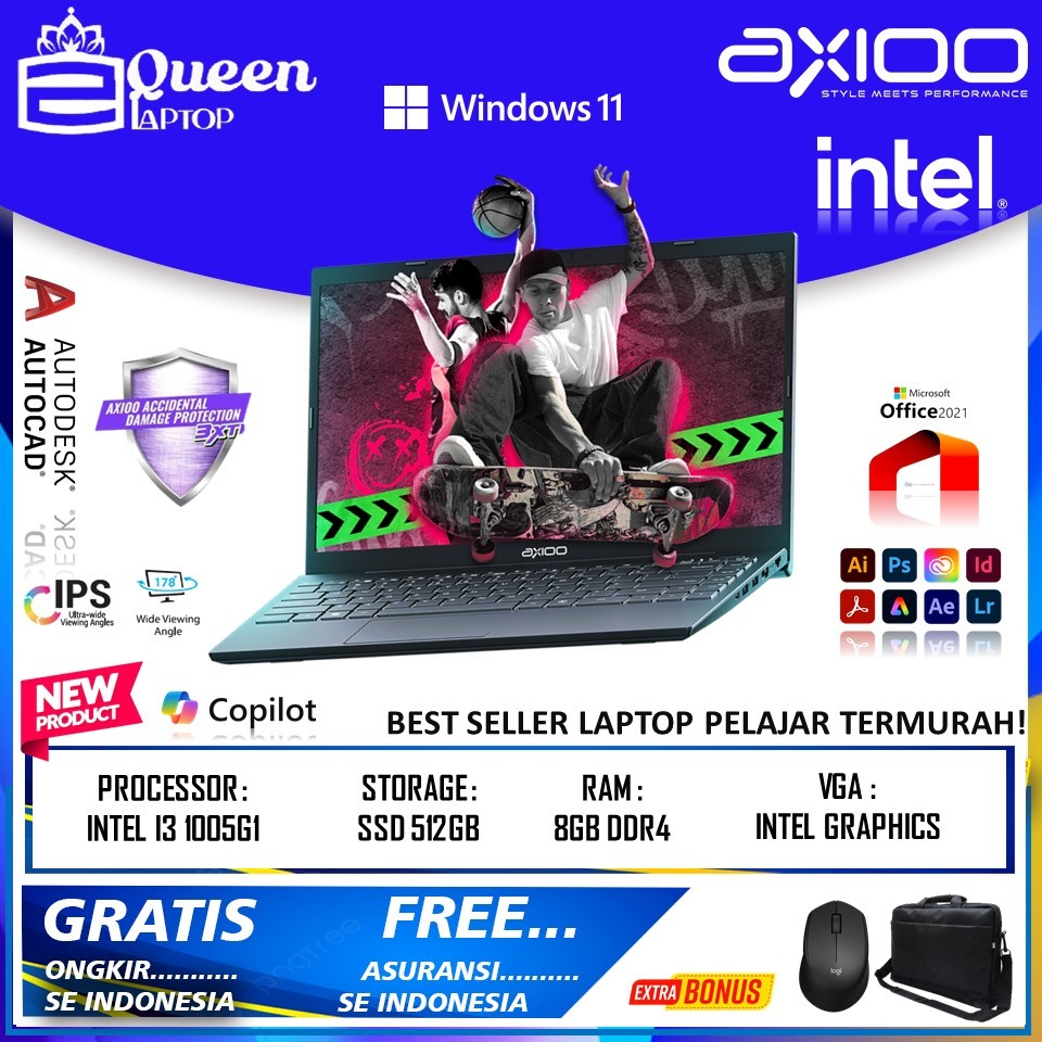 Jual LAPTOP AXIOO MYBOOK HYPE 3 i3 1005G1 8GB 256GB Windows11 | Shopee Indonesia