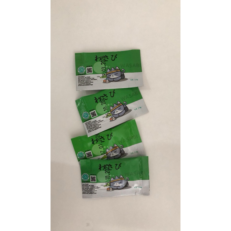 Jual wasabi 2,5 gram / saus wasabi paste sachet halal 2,5 gram | Shopee ...