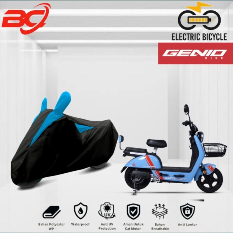 Jual cover motor LISTRIK,Sepeda listrik GENIO BIKE penutup sepeda ...