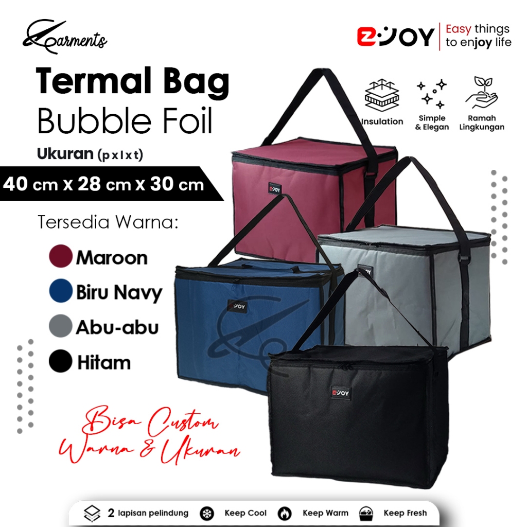 Jual Tas Termal Pendingin Es dan Minuman 40cm x 28cm x 30cm / Tas ...