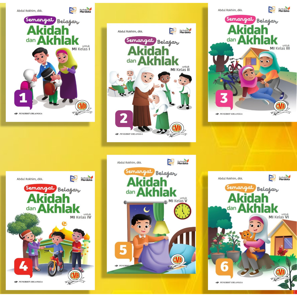 Jual [Penerbit Erlangga] Semangat Belajar Akidah & Akhlak kelas 1, 2, 3, 4, 5 & 6 Kurikulum ...