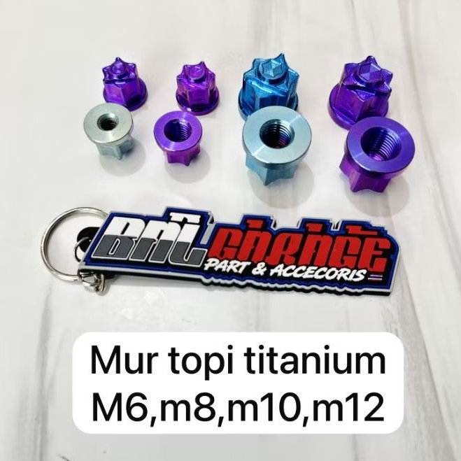 Jual mur titanium topi m6/M8/m10/M12/m14 original Vietnam gr5(1baud ...