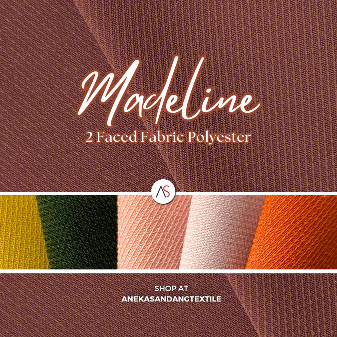 Jual Kain polyester premium Ecer bahan Madeline Premium harga per 0,5 ...