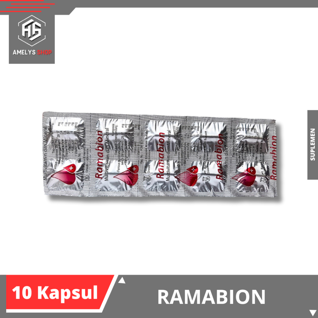 Jual RAMABION Suplementasi vitamin dan mineral untuk ibu hamil 1 STRIP ...