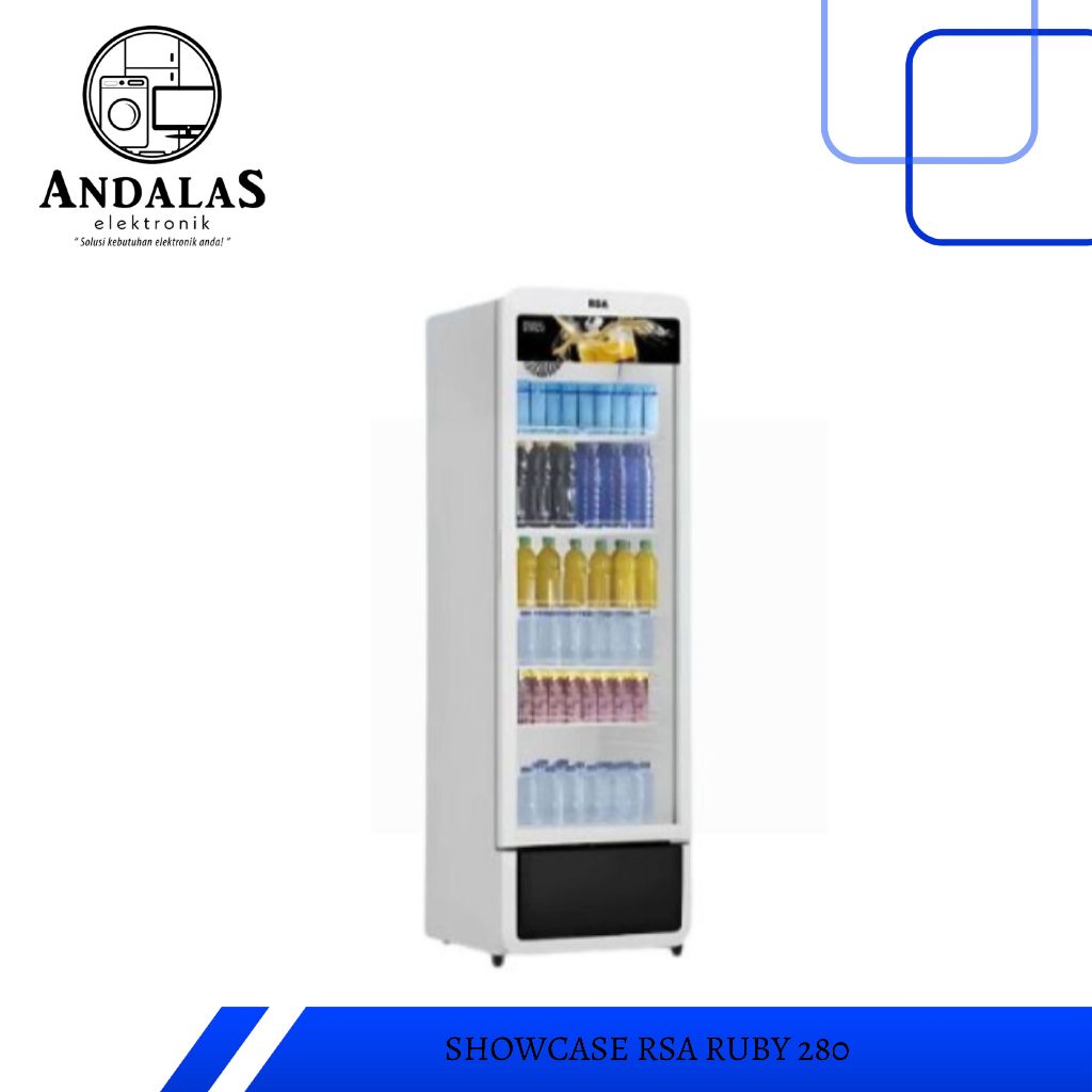Jual RSA Showcase 1 Pintu 240L RUBY 240 No Frost System 240 Liter / RSA ...
