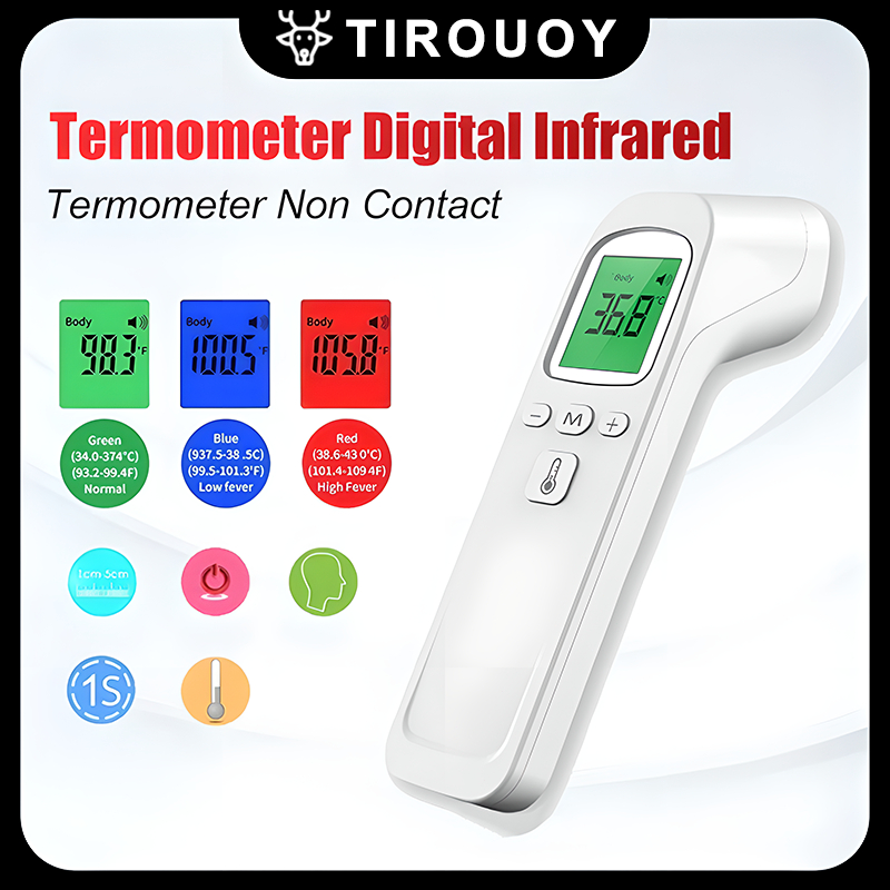 Jual Thermogun Termometer Suhu Tubuh Digital Termometer Inframerah Termometer Infrared Non ...