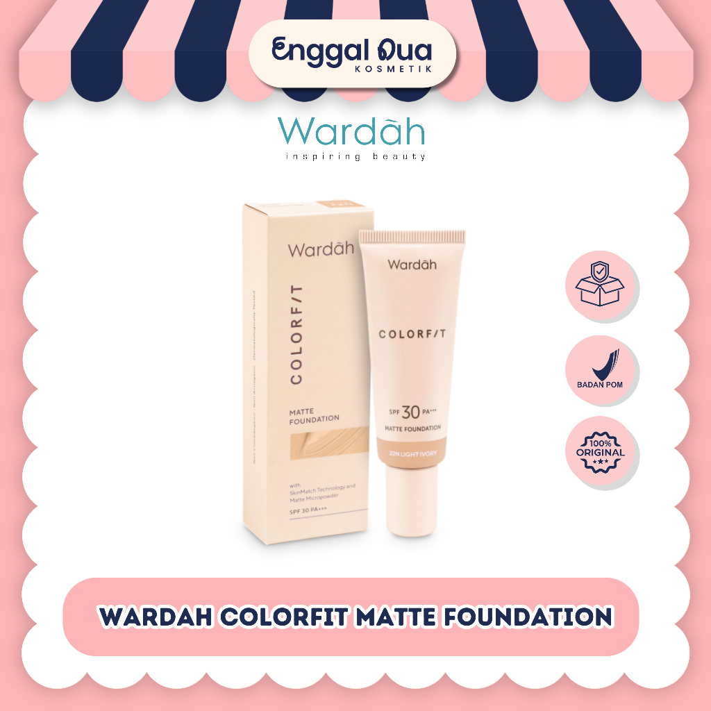 Jual Wardah Colorfit Matte Foundation -Liquid Foundation dengan SPF ...
