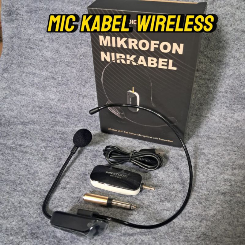 Jual Mic Wireless Headset Imam Masjid Mik Microphone Wireless Bandu Bando - W002 | Shopee Indonesia