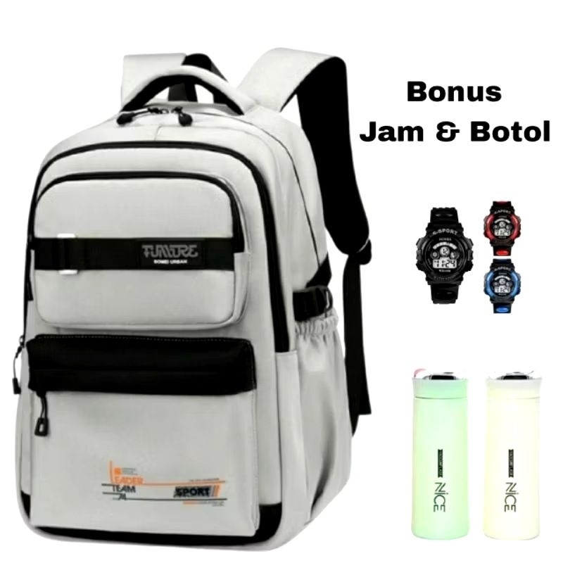 Jual Tas Ransel Anti Air Ransel Anak Sekolah SD SMP SMA Tas Pria Dewasa ...