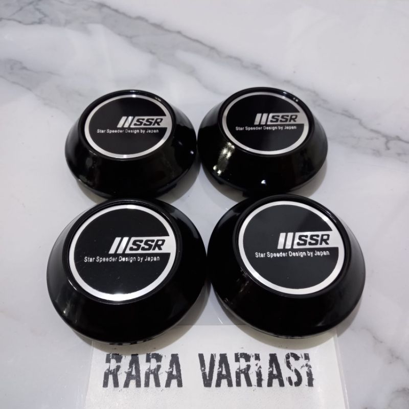 Jual dop roda tutup velg racing kerucut hitam plat hitam SSR diameter 6 ...