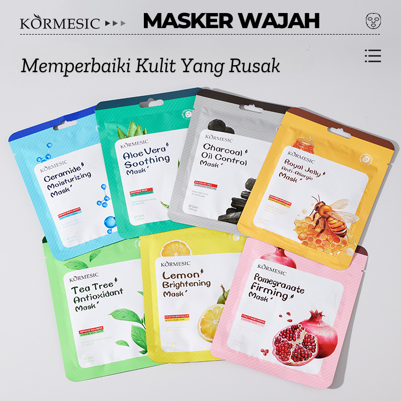 Jual KORMESIC Sheet Mask Masker Wajah Premium Memperbaiki Kulit Wajah ...