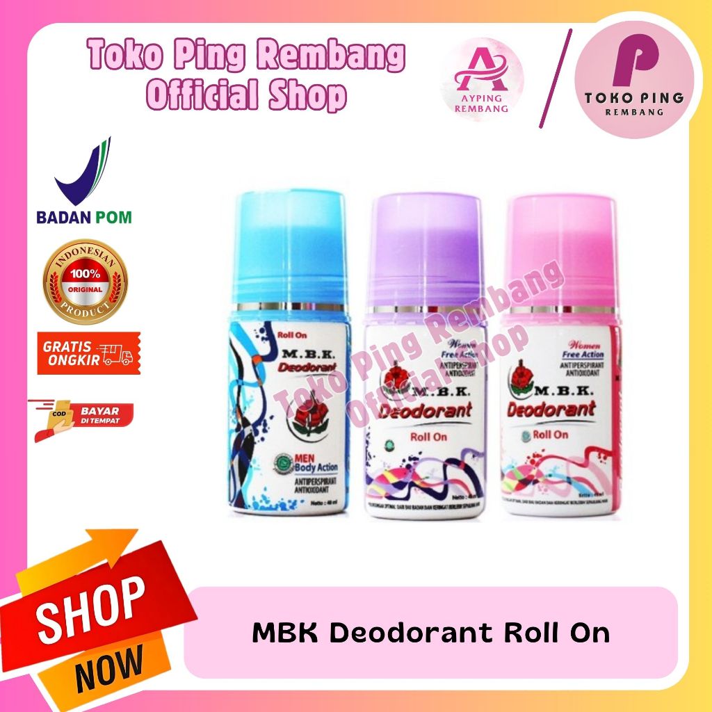 Jual MBK Deodorant Roll On | Shopee Indonesia