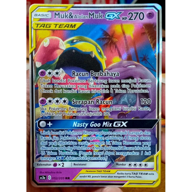 Jual KARTU POKEMON MUK & ALOLAN MUK GX RR INDONESIA HOLO | Shopee Indonesia
