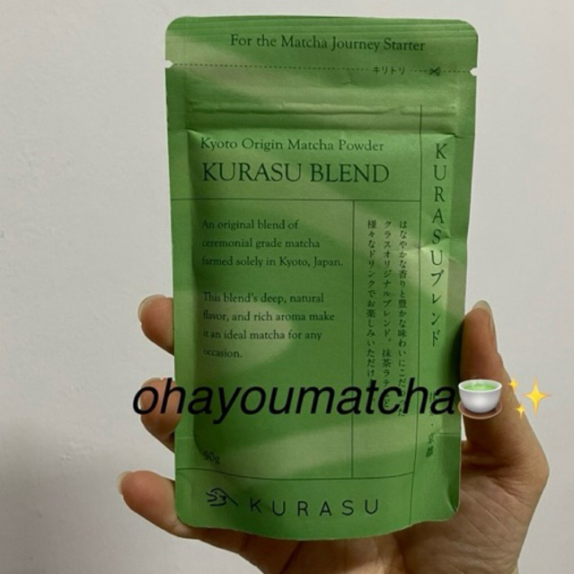 Jual (READY) 50g KURASU KYOTO CEREMONIAL GRADE MATCHA POWDER JAPAN ...