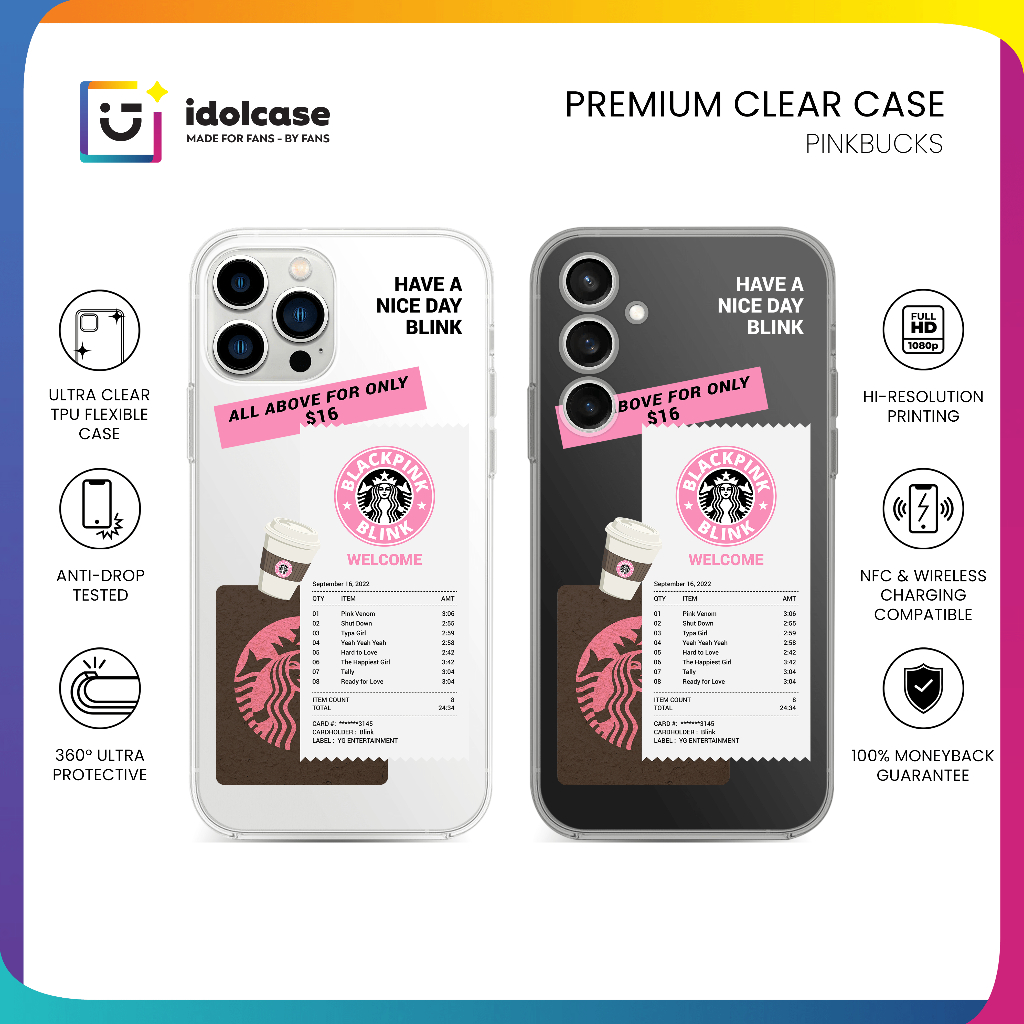 Jual Clear Case PINKBUCKS Bahan Tebal NFC And Wireless Charging ...