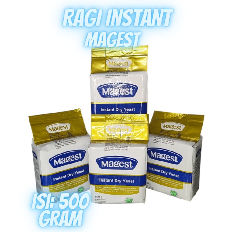 Jual magest ragi instant dry yeast isi 500 gram halal | Shopee Indonesia