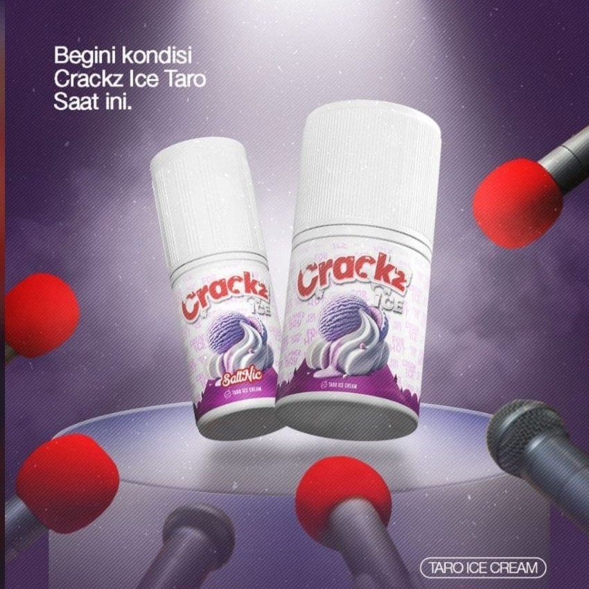 Jual CRACKZ ICE V6 TARO ICE CREAM 60ML 3MG 6MG BY TETRA X VON - 3MG | Shopee Indonesia
