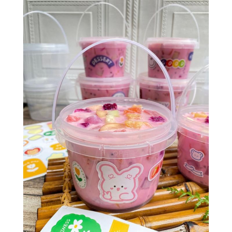 Jual Ember Buah Dessert Ice Cream Yoghurt Minuman HANDLE (10 Pcs ...