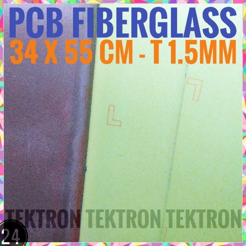 Jual PCB Fiberglass 34x55cm Single Layer tebal 1.5mm Fiber 34cm x 55mm ...