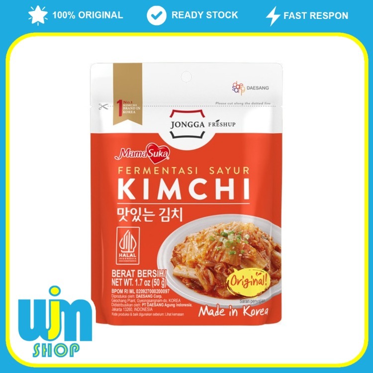 Jual Jongga Kimchi Sawi Korea Original 50gr | Shopee Indonesia