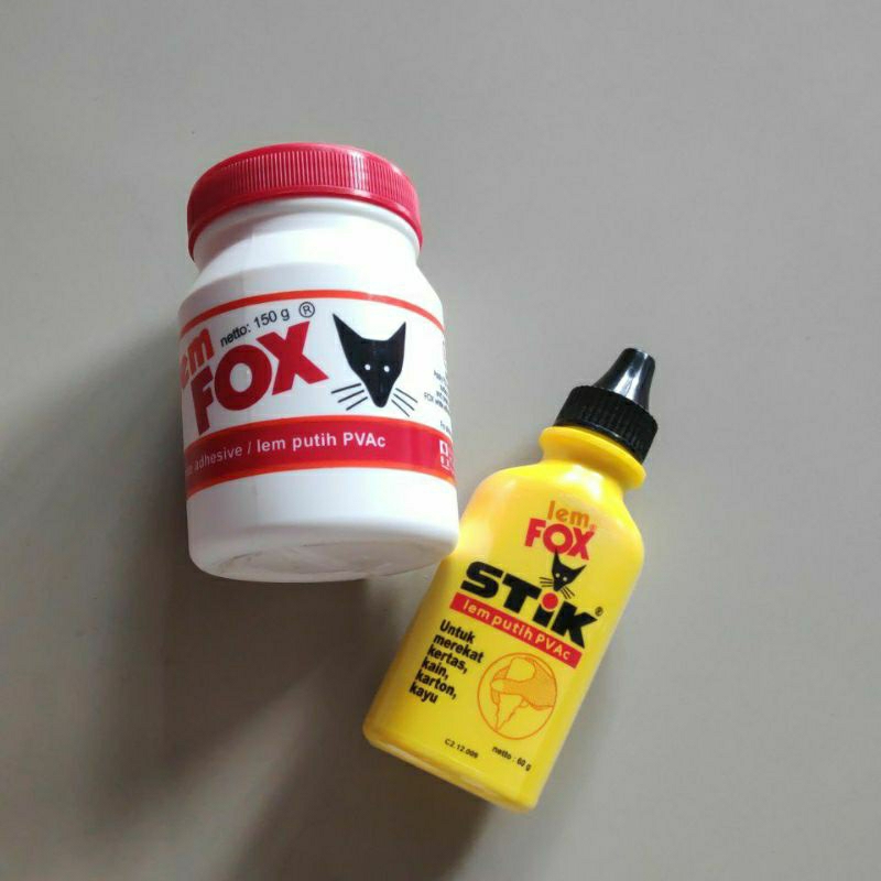 Jual Fox Lem Putih serbaguna Perekat kerajinan kayu 150g Botol White ...