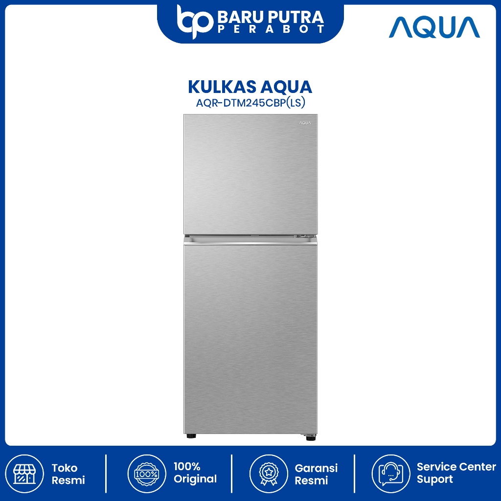 Jual AQUA Elektronik AQR-DTM245CBP(LS) Kulkas 2 Pintu 185 L | Shopee Indonesia
